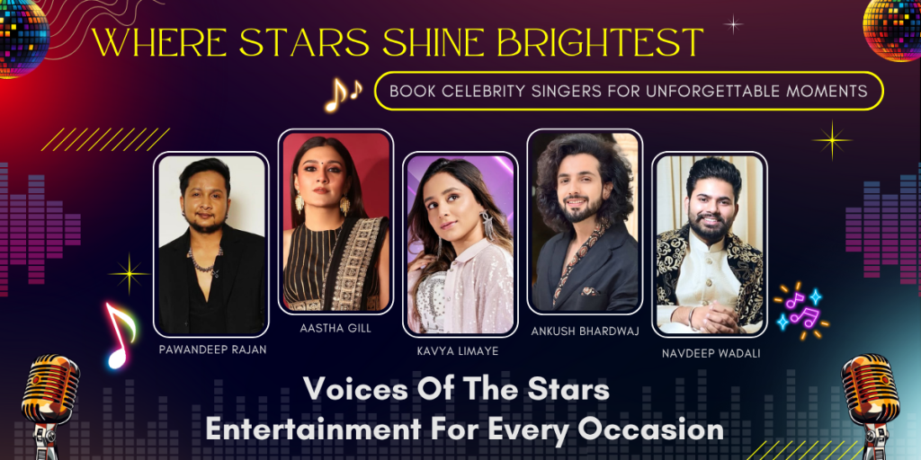 Book Celebrity Singers For Events | Professional Artists | Weddings